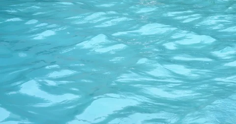 Swimming pool water wave in blue color | Stock Video | Pond5