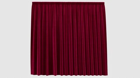 Red Curtain Alpha Stock Footage ~ Royalty Free Stock Videos | Pond5