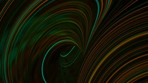 Swirling neon lines in curved streams. A... | Stock Video | Pond5