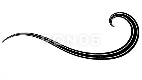 Swish curve line swoosh vector shape swirl like patterns wave ...