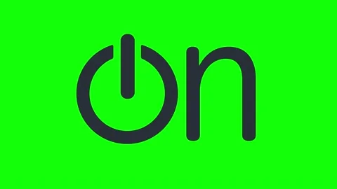 On. Switch, button. 2D animation of text... | Stock Video | Pond5