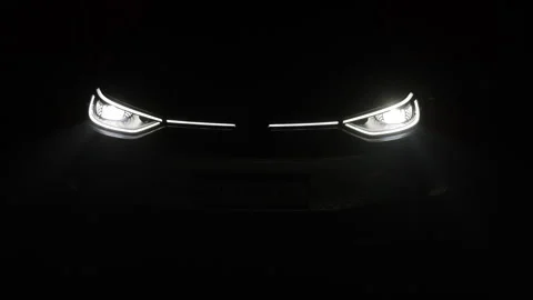 Switched on led matrix lights of luxury ... | Stock Video | Pond5