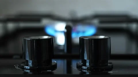 switches of automatic ignition. the fire... | Stock Video | Pond5