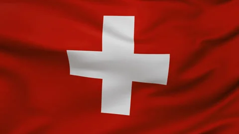 Switzerland cloth flag background loop | Stock Video | Pond5
