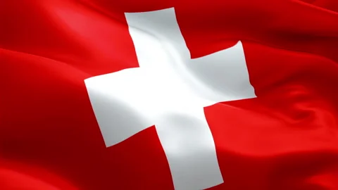 Switzerland Flag Wave Loop waving in win... | Stock Video | Pond5