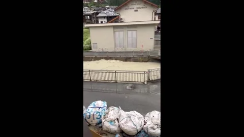 Switzerland: Heavy Rainfall Causes Lands... | Stock Video | Pond5