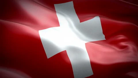 Switzerland waving flag. National 3d Swi... | Stock Video | Pond5