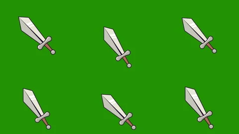 sword background rotation animation. | Stock Video | Pond5