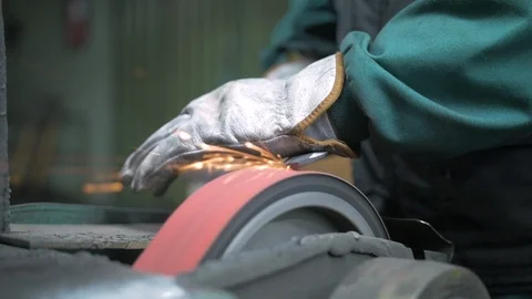 Sharpening Sword Stock Video Footage | Royalty Free Sharpening Sword ...