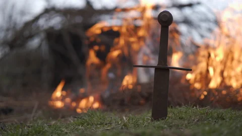 Sword In Ground Stock Video Footage | Royalty Free Sword In Ground ...