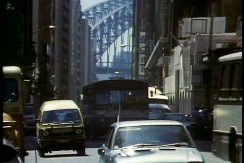 SYDNEY, AUSTRALIA, 1985, Sydney downtown... | Stock Video | Pond5