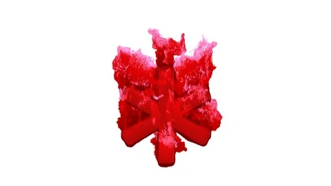 The symbol asterisk inflames with dark f... | Stock Video | Pond5