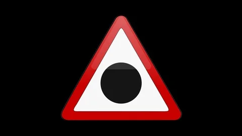 Symbol Black Point Alpha Channel | Stock Video | Pond5