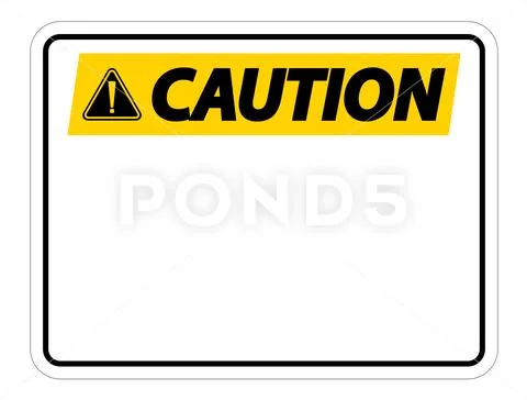 Symbol caution sign label on white background Illustration #104059792