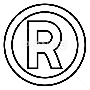 Symbol copyright icon black color illustration flat style simple image ...