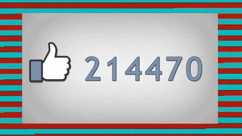 Like symbol counter- Spectrum pop art | Stock Video | Pond5