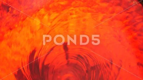 Symbol of hell, inferno and infinity. Red liquid hypnotic looped aqua ...