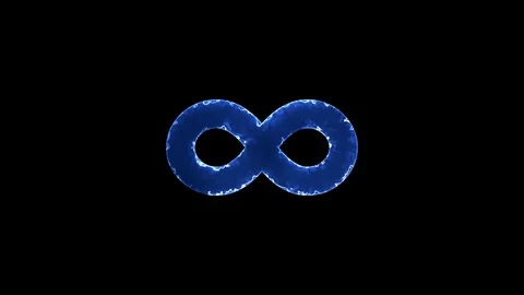 Symbol infinity. Blue Electric Glow Stor... | Stock Video | Pond5
