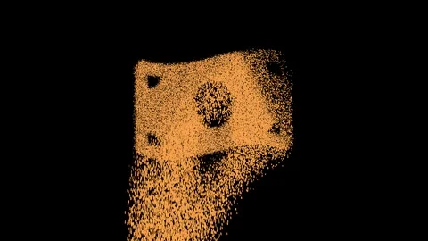 Symbol money bill wave appears from crum... | Stock Video | Pond5