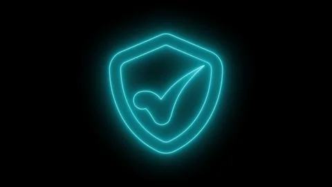 Symbol of tick mark animation, Neon Chec... | Stock Video | Pond5