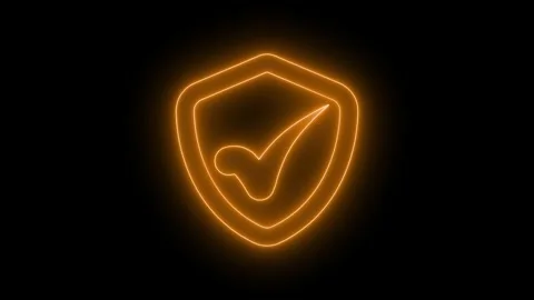 Symbol of tick mark animation, Neon Chec... | Stock Video | Pond5