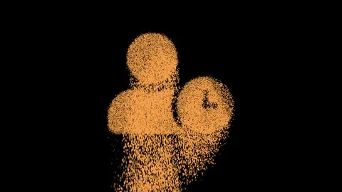 Sand Clock Alpha Stock Video Footage | Royalty Free Sand Clock Alpha ...