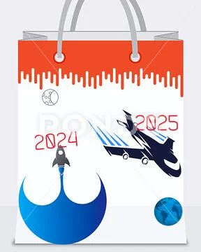 "Symbolic Illustration of Goodbye 2024 and Welcome 2025" ~ Clip Art ...