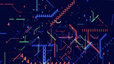 Symbols form lines, lines form corener g... | Stock Video | Pond5