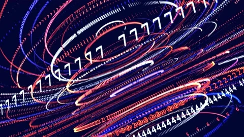 Symbols form lines, lines form rings gri... | Stock Video | Pond5