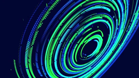 Symbols form lines, lines form rings gri... | Stock Video | Pond5