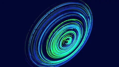 Symbols form lines, lines form rings gri... | Stock Video | Pond5