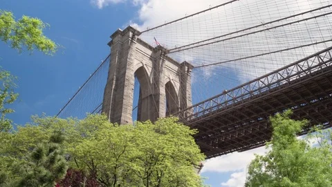 Symbols of New York City. Brooklyn Bridg... | Stock Video | Pond5