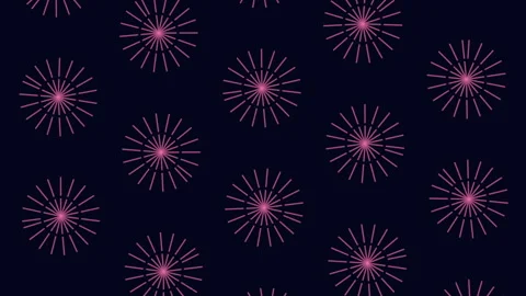 Symmetrical array of overlapping purple ... | Stock Video | Pond5