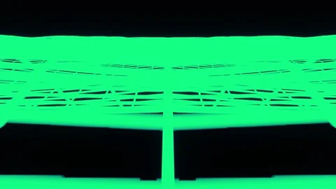 synthwave green wireframe net on black b... | Stock Video | Pond5