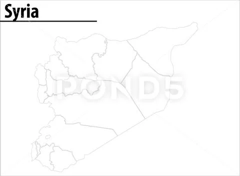 Syria map vector, isolated on green background: Graphic #168065245