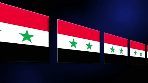 Syrian Arab Republic Syria Flag Animated... | Stock Video | Pond5