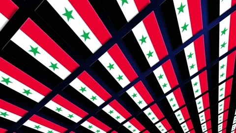Syrian Arab Republic Syria Flag Animated... | Stock Video | Pond5