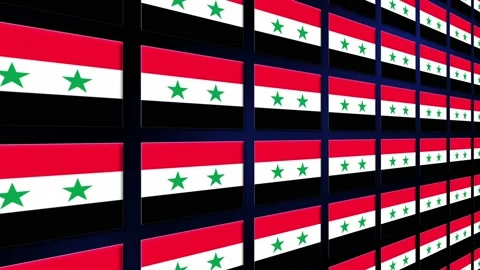 Syrian Arab Republic Syria Flag Animated... | Stock Video | Pond5