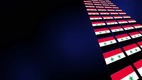 Syrian Arab Republic Syria Flag Animated... | Stock Video | Pond5