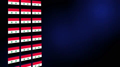 Syrian Arab Republic Syria Flag Animated... | Stock Video | Pond5