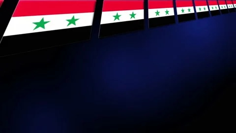 Syrian Arab Republic Syria Flag Animated... | Stock Video | Pond5