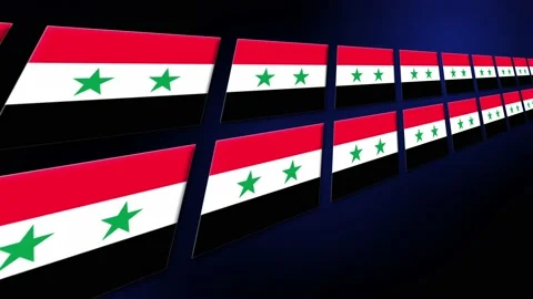 Syrian Arab Republic Syria Flag Animated... | Stock Video | Pond5