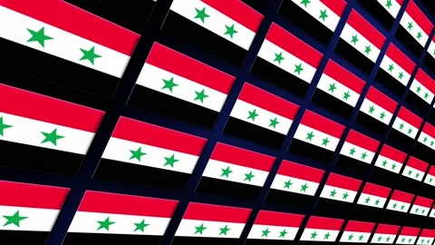 Syrian Arab Republic Syria Flag Animated... | Stock Video | Pond5
