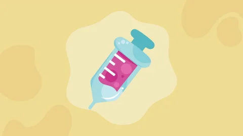 syringe medical drug injection animation | Stock Video | Pond5