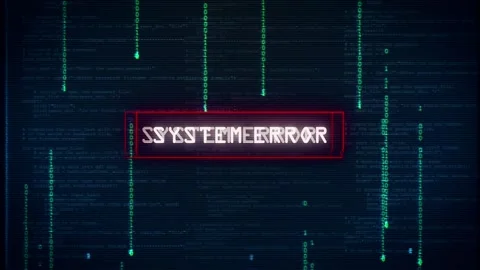 System Error Background Stock Video Footage | Royalty Free System Error ...