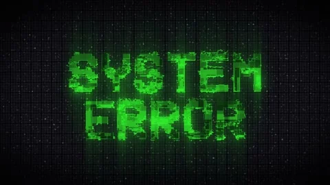 System error glitch animation. Distorted... | Stock Video | Pond5