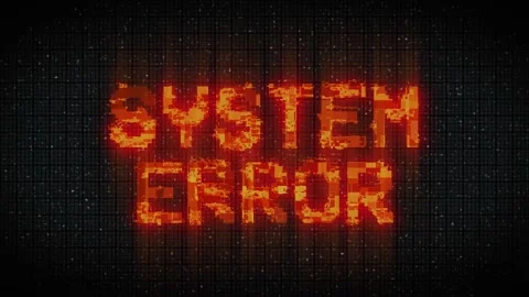 System error glitch animation. Distorted... | Stock Video | Pond5