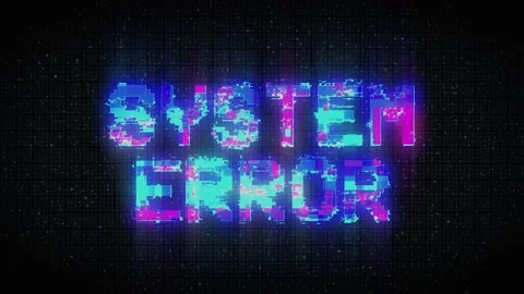 System error glitch animation. Distorted... | Stock Video | Pond5