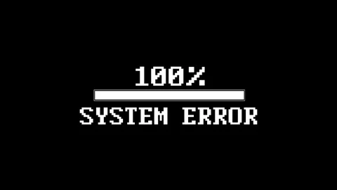 SYSTEM ERROR Glitch Text Animation, Rend... | Stock Video | Pond5