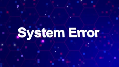 System Error Background Stock Video Footage | Royalty Free System Error ...
